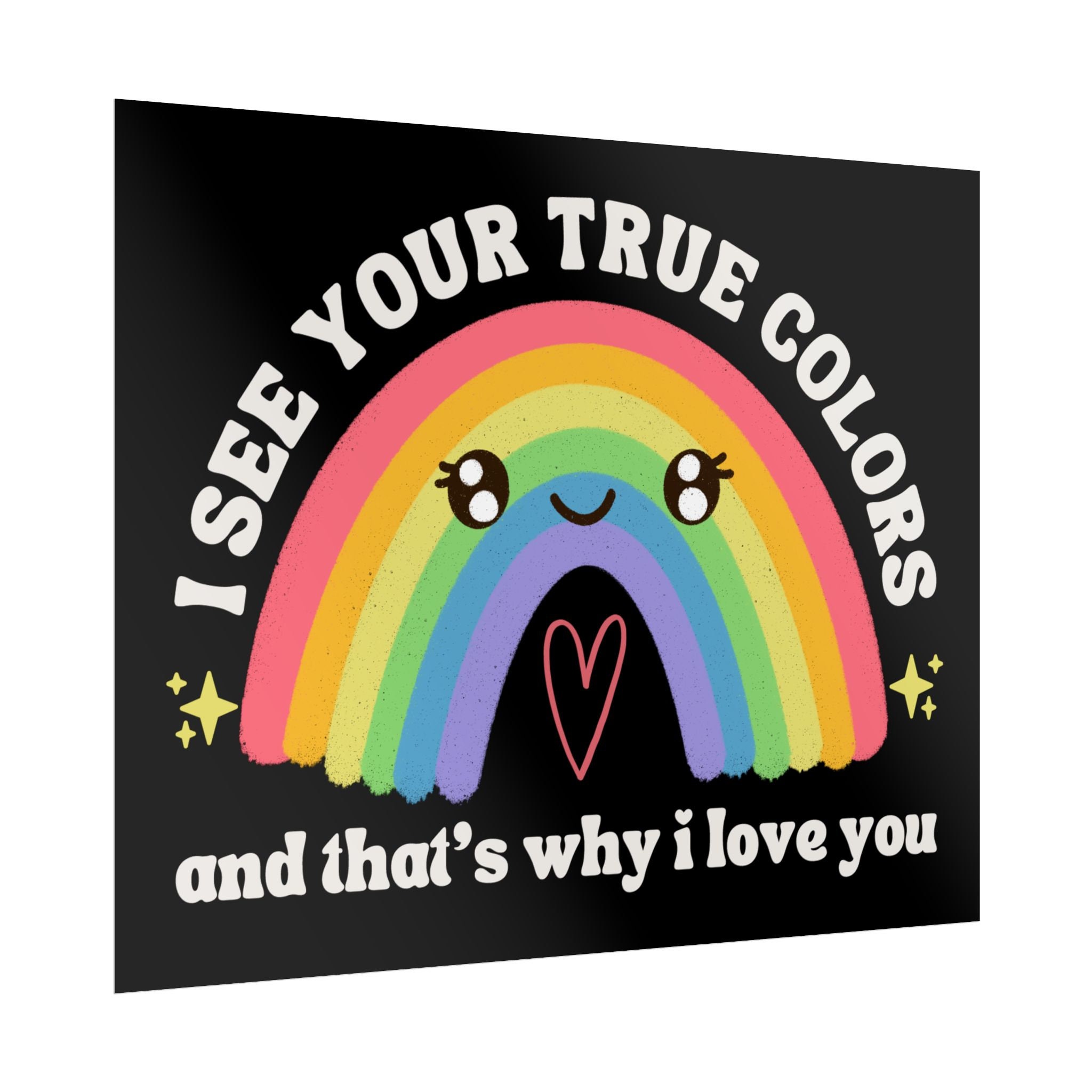 I See Your True Colors 10x8 Poster, Neurodiversity Affirming Poster ...