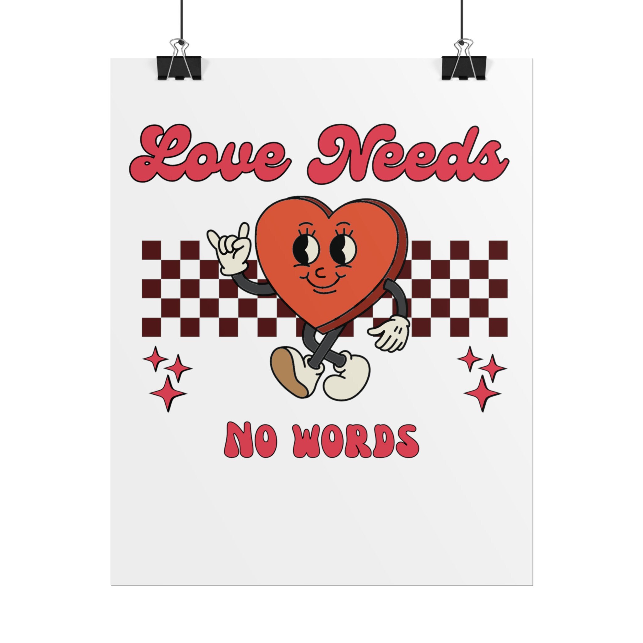 Love Needs No Words 8x10 Poster, Neurodiversity Affirming Poster ...