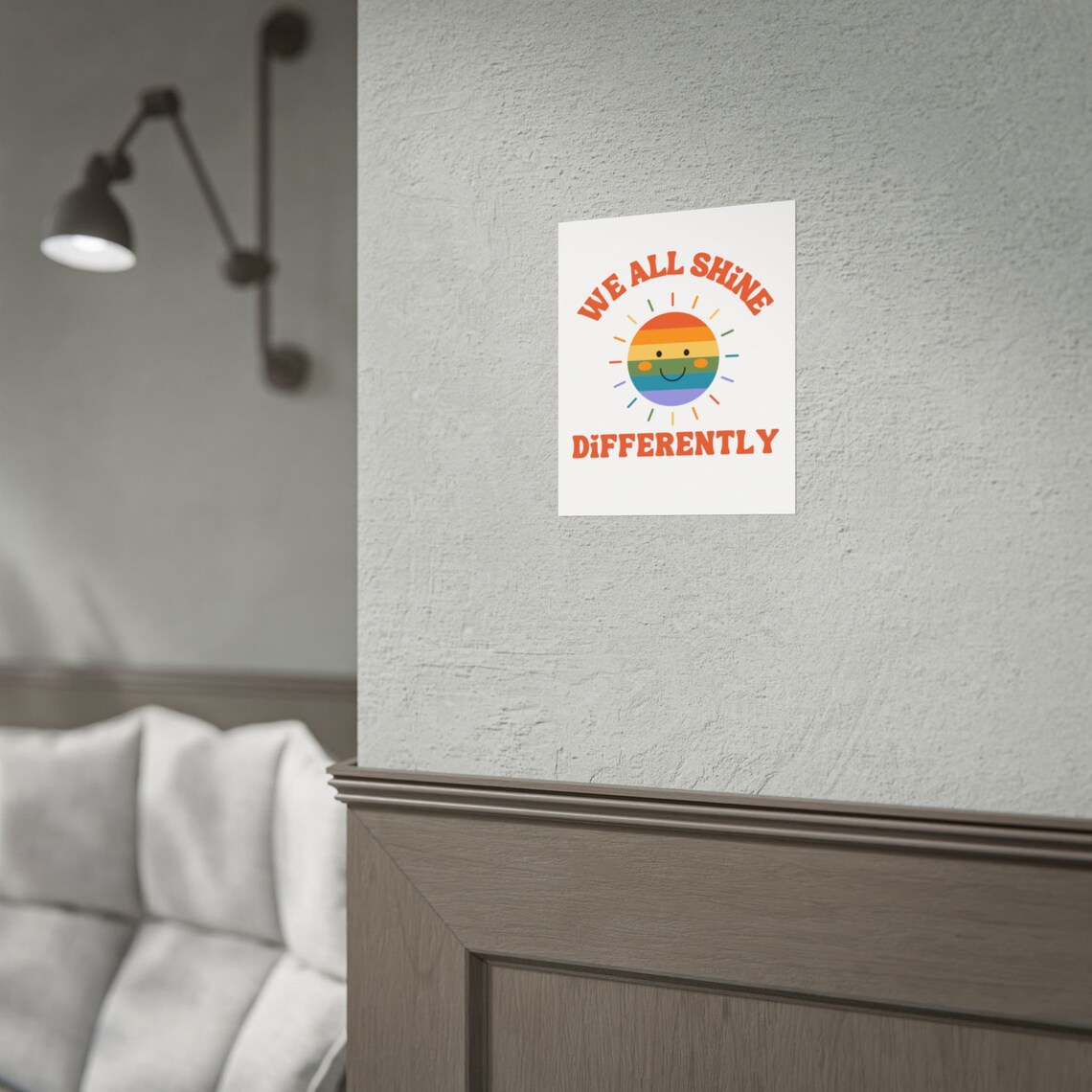 We All Shine Differently 8x10 Poster, Neurodiversity Affirming Poster ...