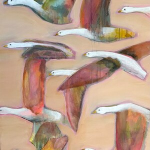 Original Snow Geese Painting at the Grand Hand - Etsy