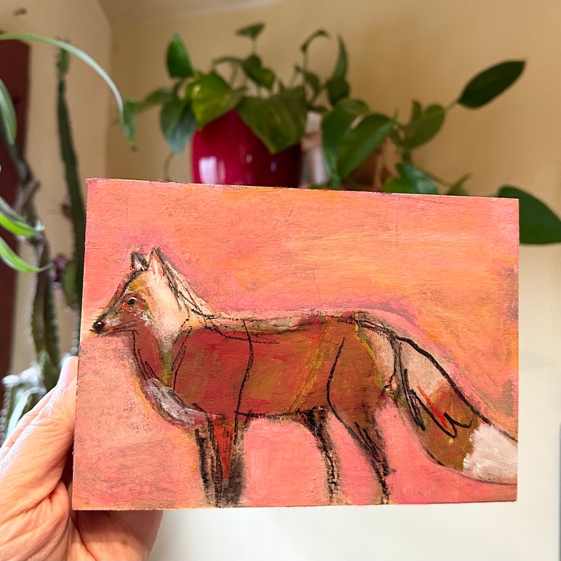 Fox Painting - Etsy