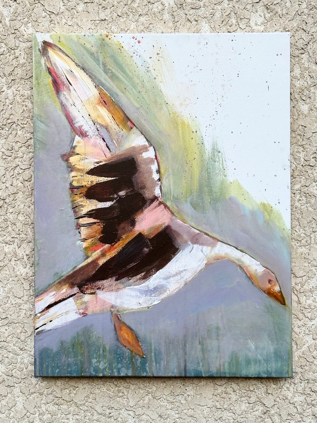 Original Goose Painting at the Grand Hand - Etsy