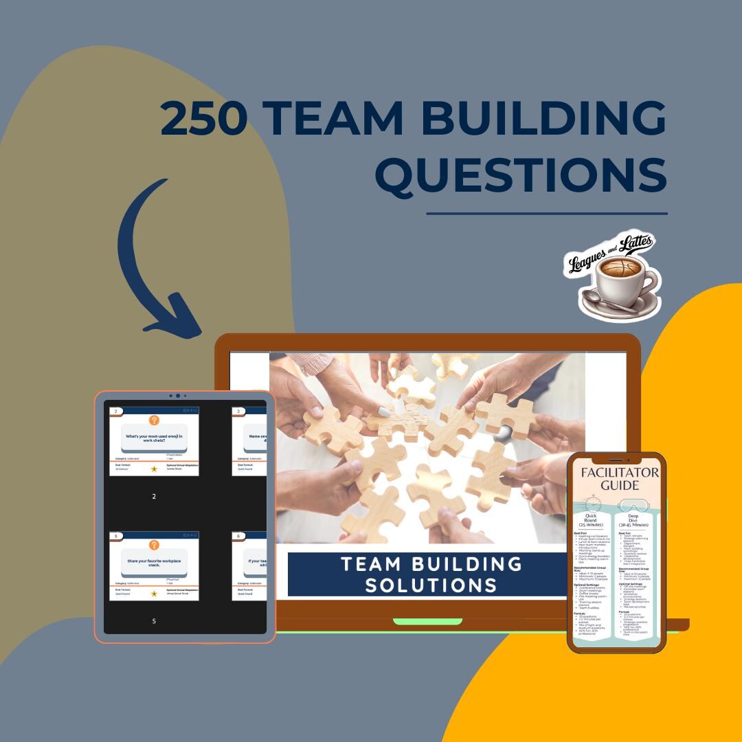 Team Building Games Cards | 250 Ice Breaker Questions for Employee ...