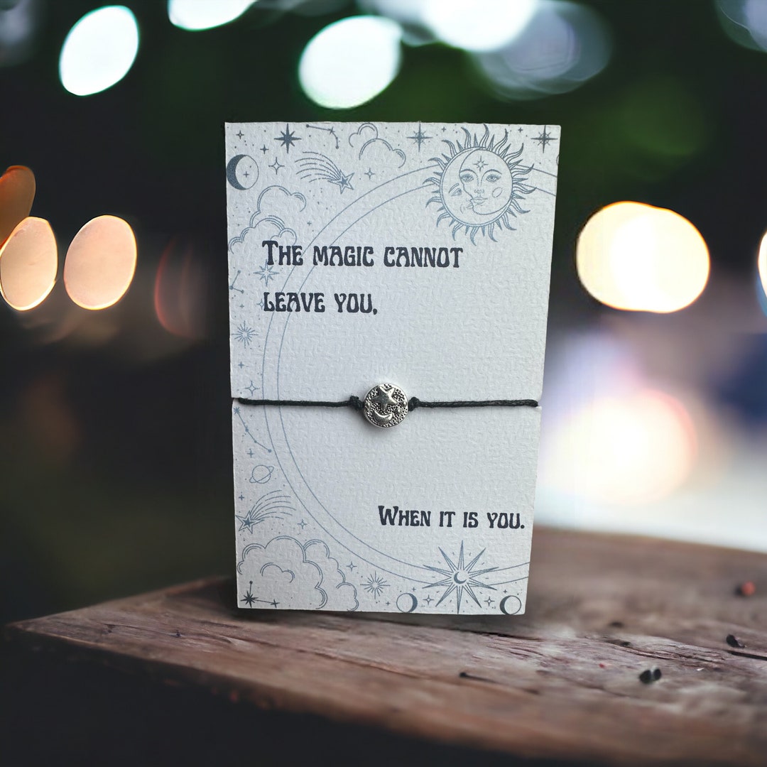 The Magic Cannot Leave You, When It is You. Witchcraft Wish String Moon ...