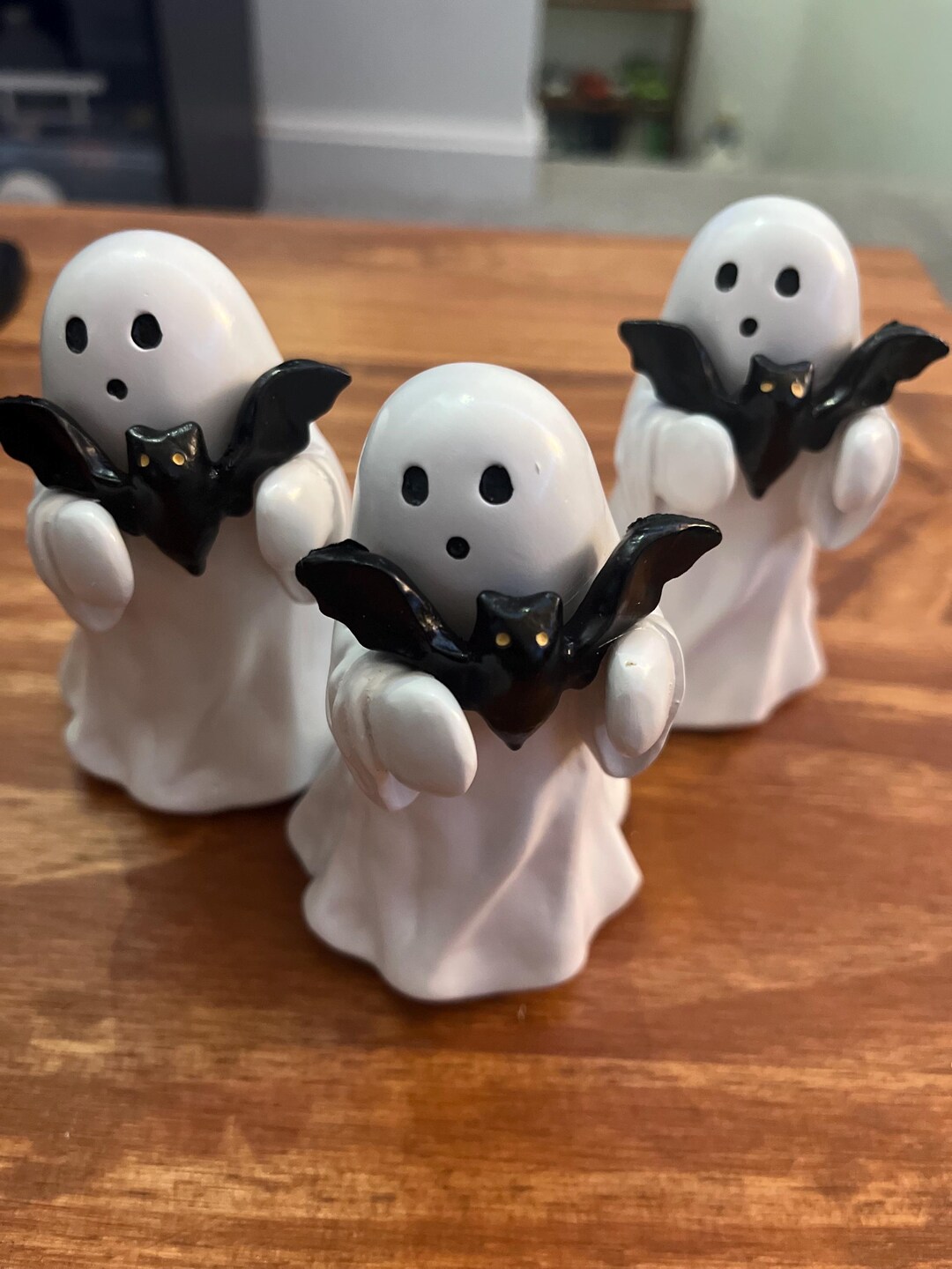 Halloween Decor - Cute Ghost With Bat, Ghost, Bat, Halloween Decoration ...