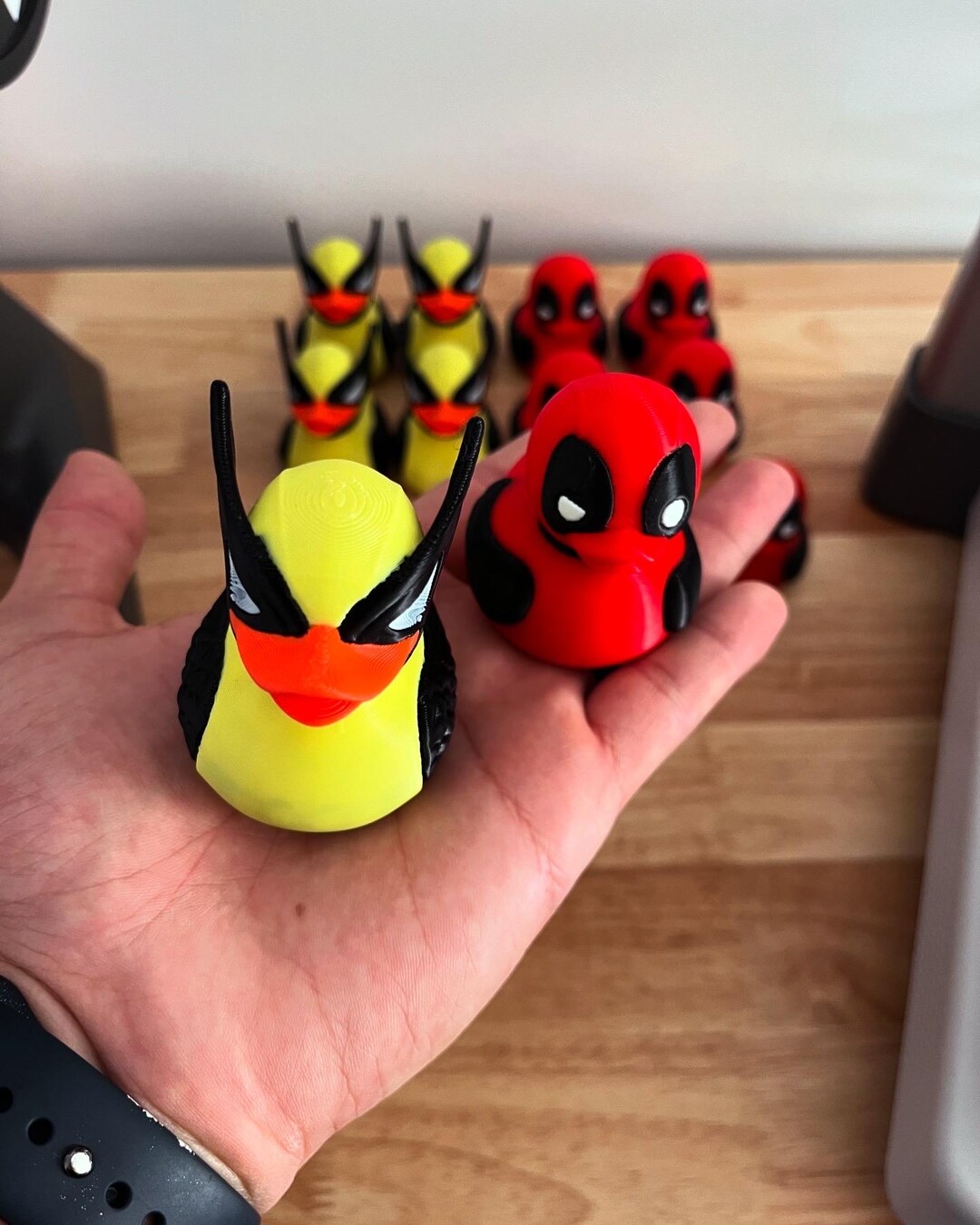 Deadpool & Wolverine Premium Ducks, 3D Printed Deadpool Duck, Wolverine ...