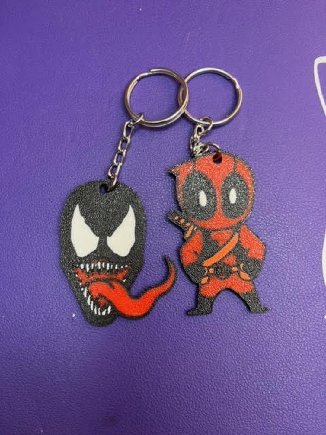 Marvel Keychains, Deadpool Keychain, Venom Keychain, Superhero Birthday ...