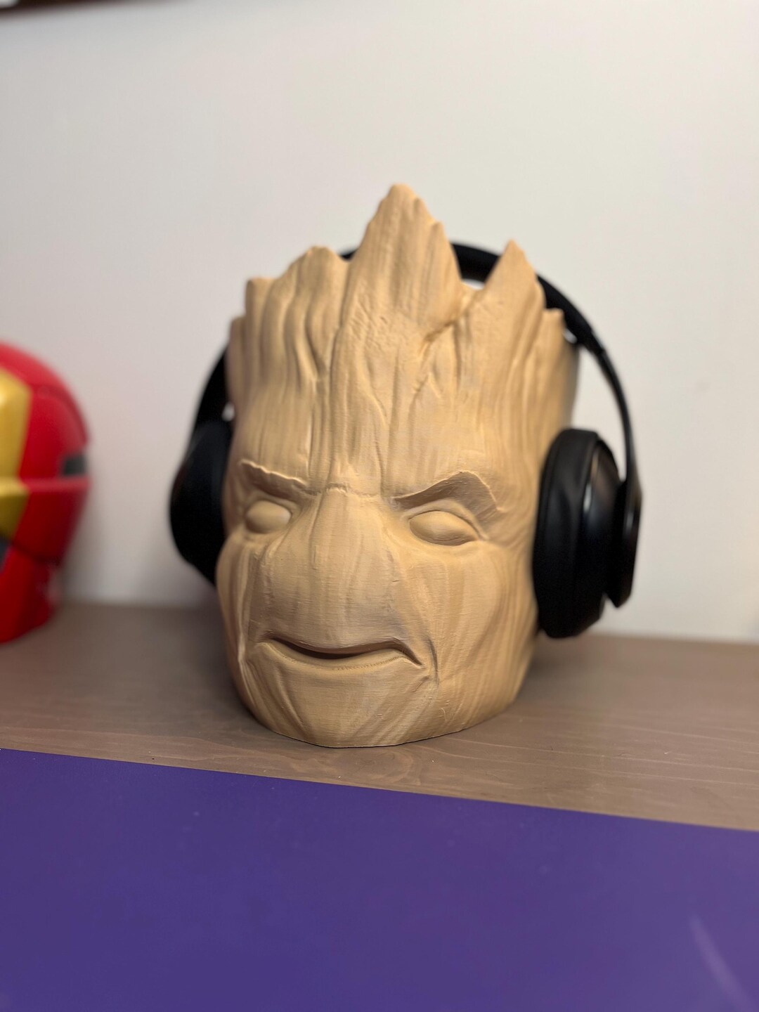 3D Printed Groot Headphone Stand: Guardians of the Galaxy Fan Art - Etsy
