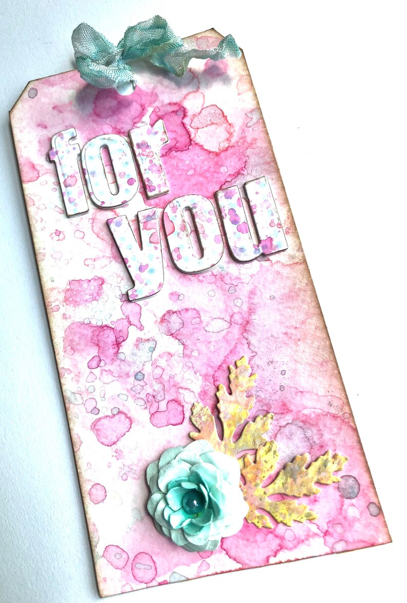 For You Mixed Media Gift Tag 3x6 Inches - Etsy