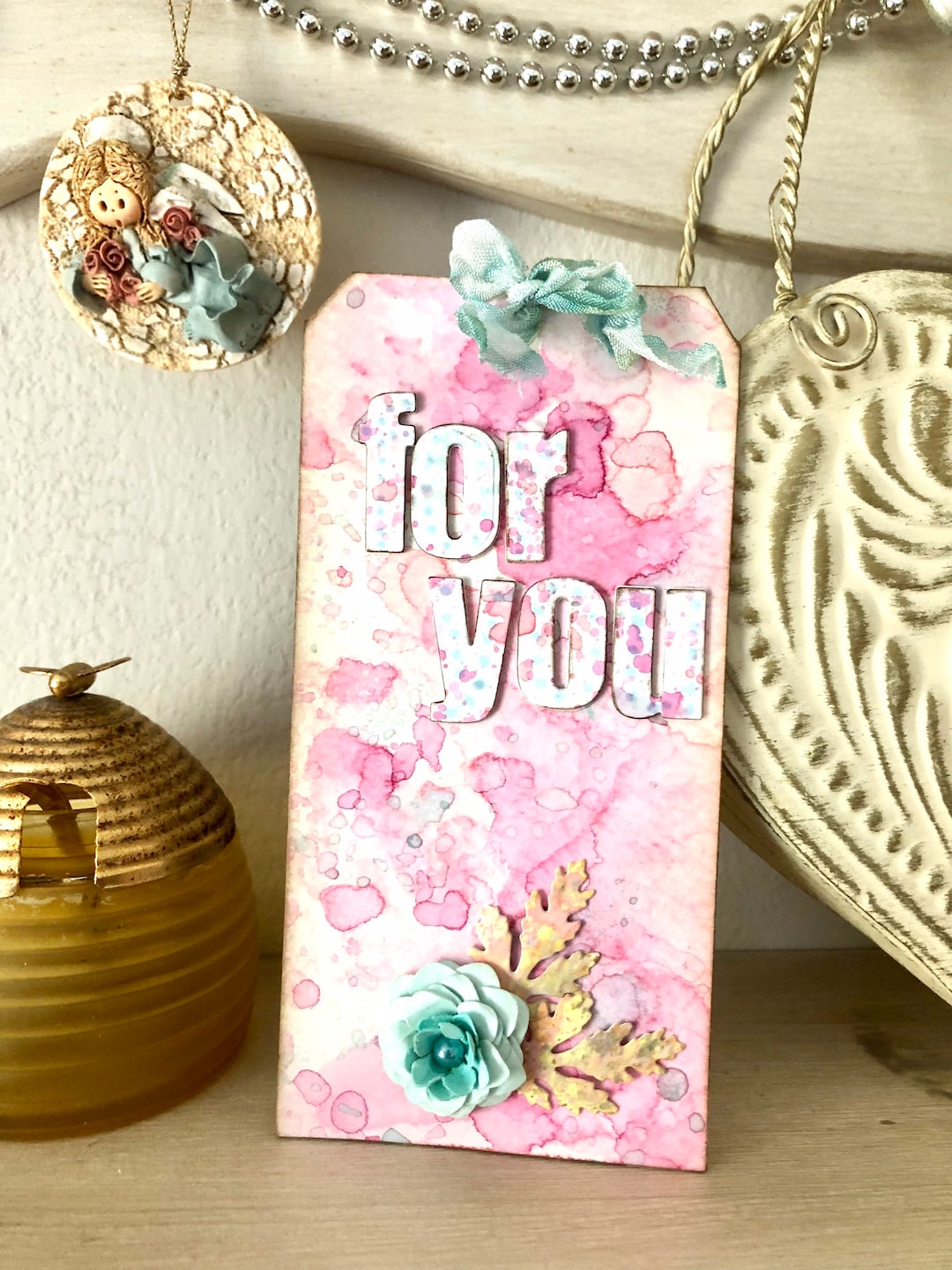 For You Mixed Media Gift Tag 3x6 Inches - Etsy