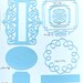 8 Blue Paper Shapes for Cards, Journals, and Mixed Media - Etsy