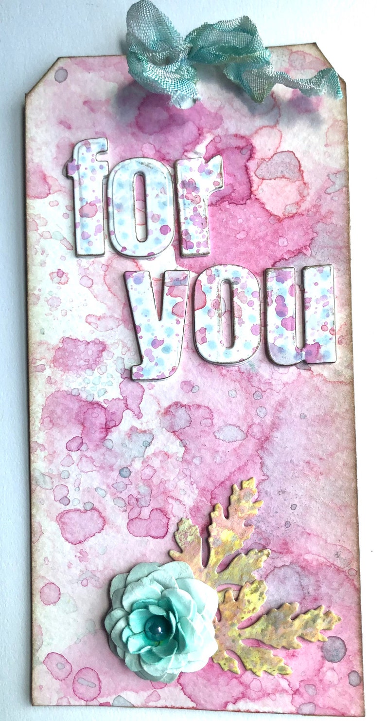 For You Mixed Media Gift Tag 3x6 Inches - Etsy