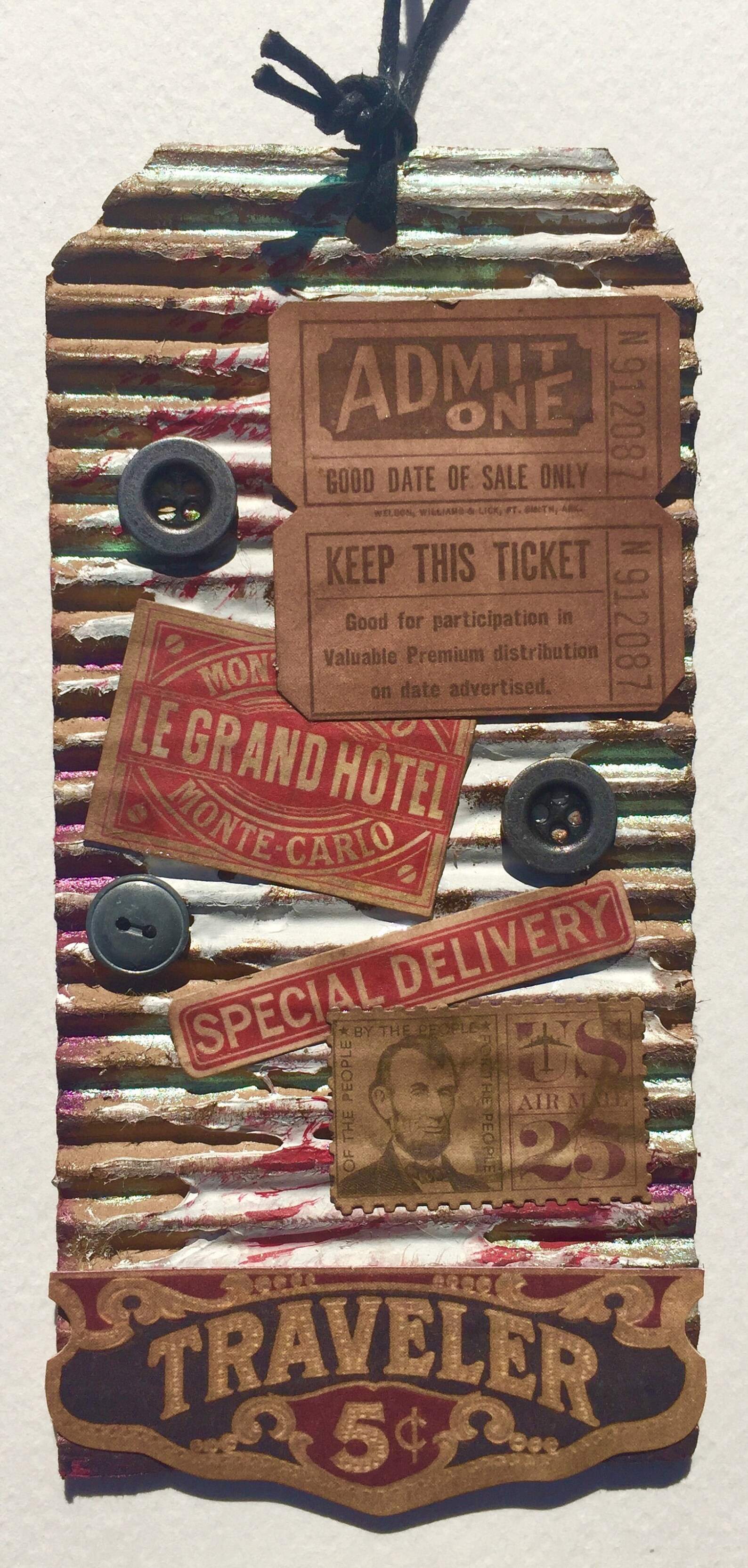 For the Men Gift Tags Mixed Media Handmade Recycled Cardboard - Etsy