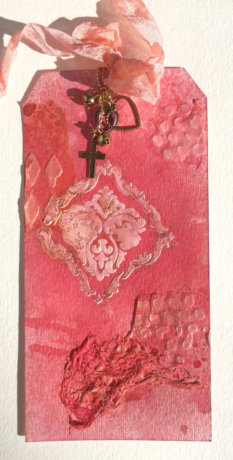 Various Gift Tags Mixed Media Handmade Etsy