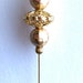 Victorian Style Six Inch Hat Pins in Gold - Etsy