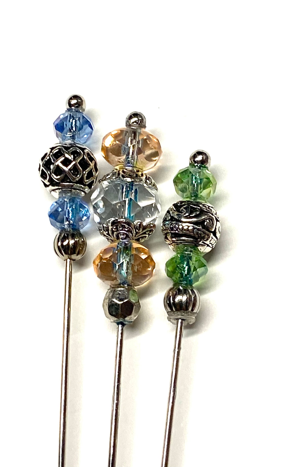 Beautiful Victorian Stick Pins With a Sweet Little Holder Stick Pin Hat ...