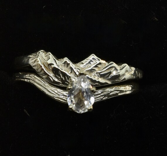 Mountain ring, sculpted mountain ring, Mountain Jewelry, landscape ring ...