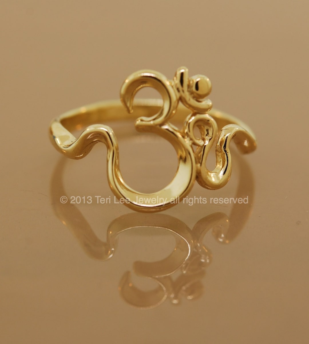 Om Sweet Om Ring Gold - Etsy