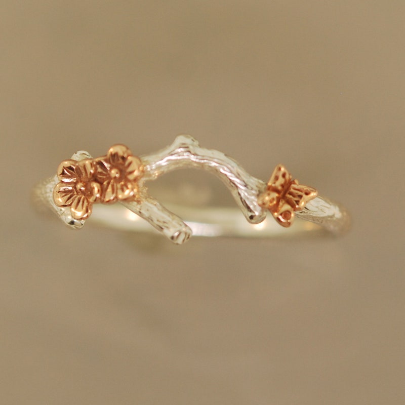 Gold Branch Ring - Etsy