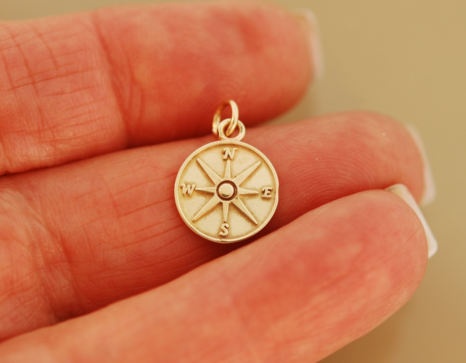 14 Karat Gold Compass