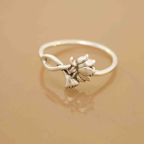 Lotus Flower Ring - Etsy