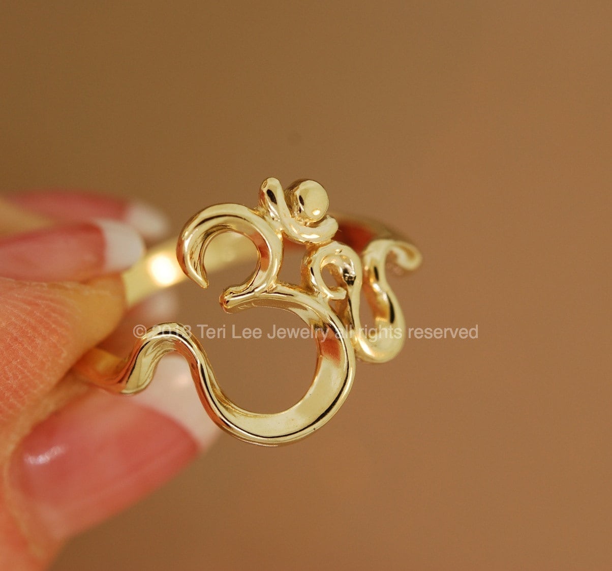 Om Sweet Om Ring Gold - Etsy