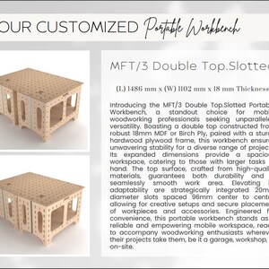 Portable Foldaway Workbench W Ith Double MFT/3 Top. - Etsy UK