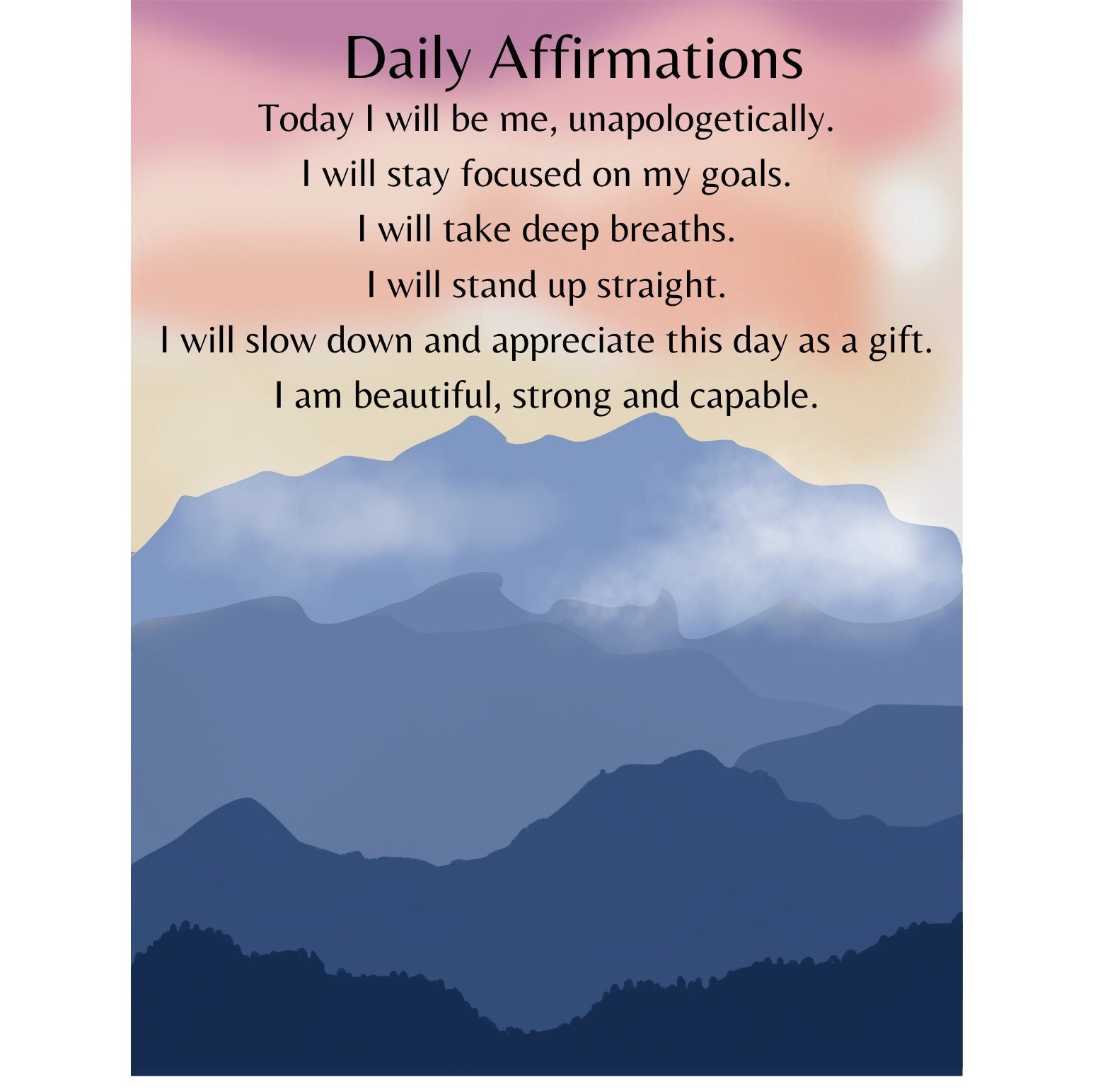 Daily Affirmations for the Nature Lover - Etsy
