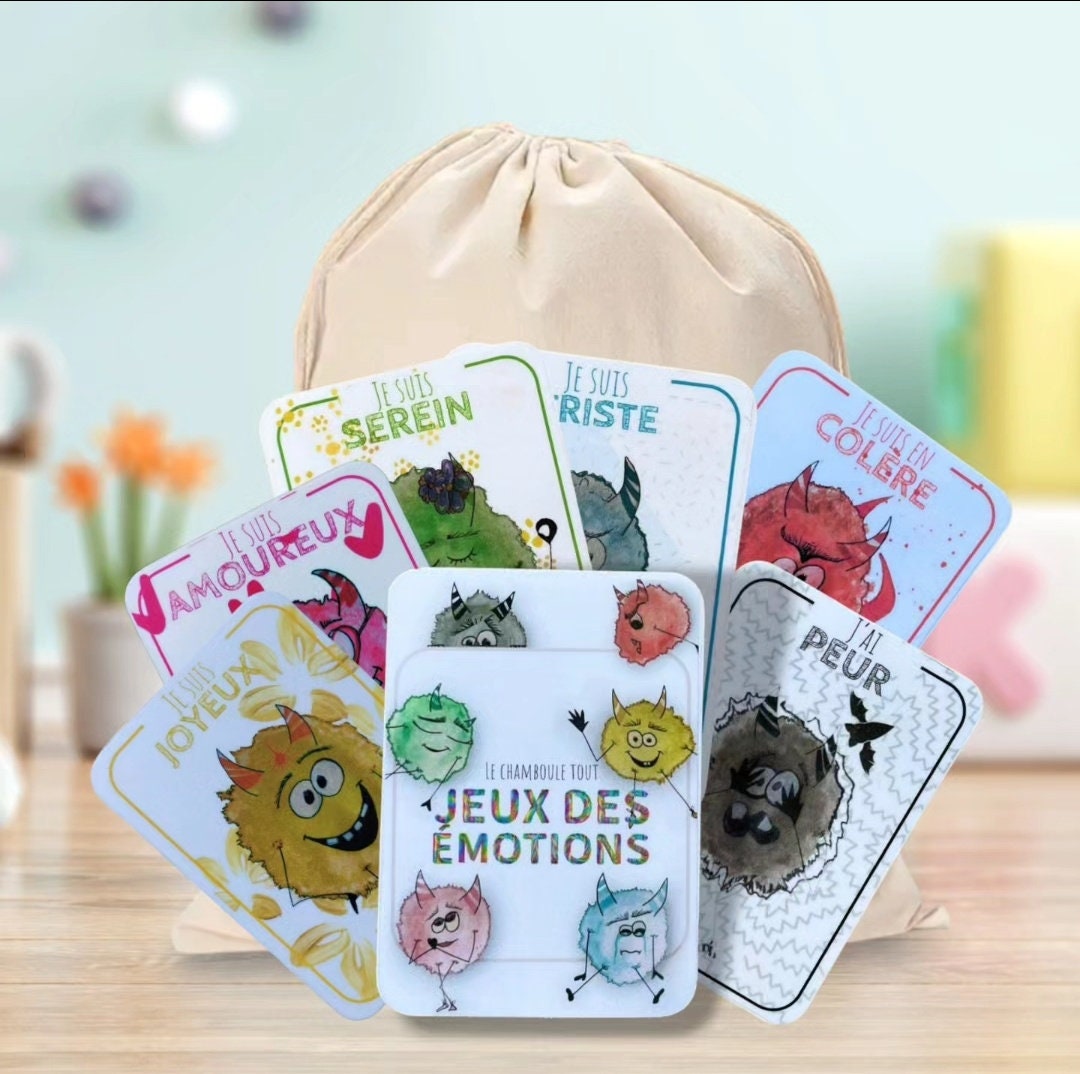 Scalable Card Game, Emotions, for Children Aged 2 to 10 Years and Over ...