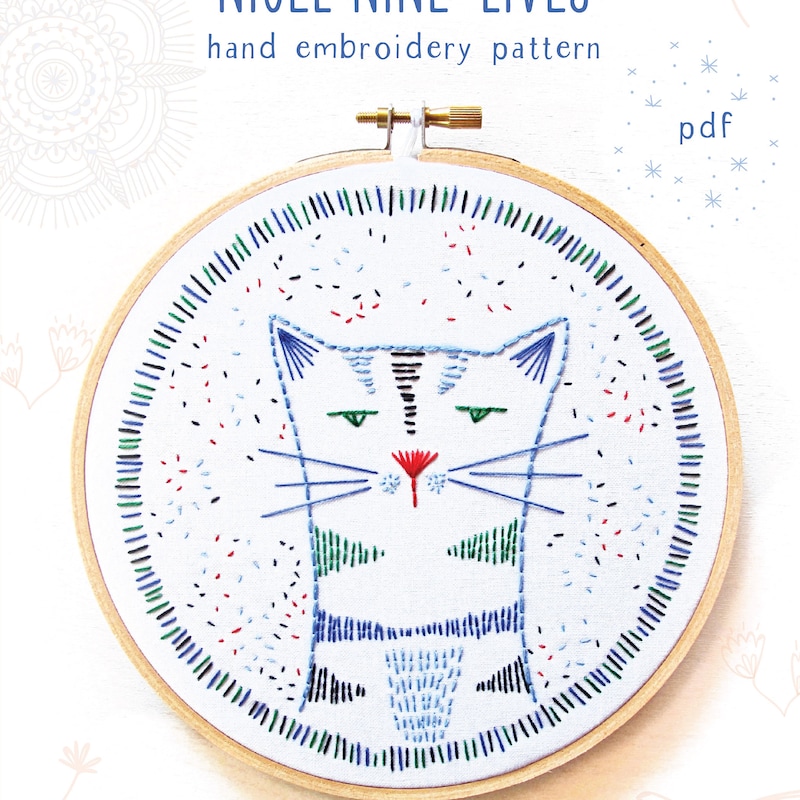 Cat Hand Embroidery - Etsy