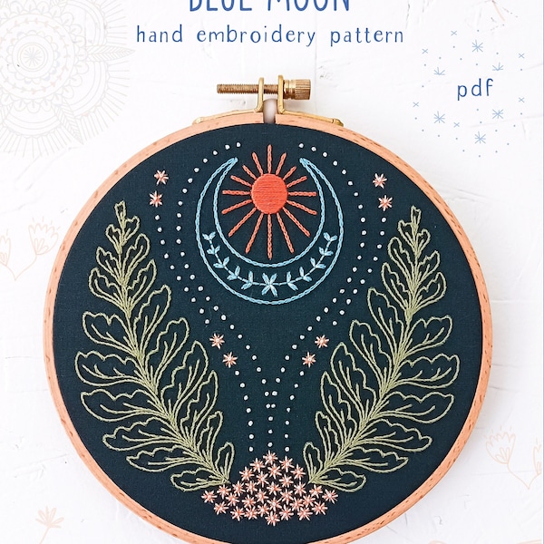 Hand Celestial Embroidery - Etsy