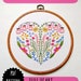FULL HEART pdf embroidery pattern embroidery hoop art | Etsy