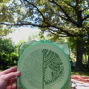 BRANCHING OUT - Pdf Embroidery Pattern, Embroidery Hoop Art, Monochrome ...