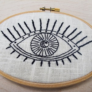 STARRY EYED - Pdf Embroidery Pattern - Eyeball, Eye, Celestial - Etsy