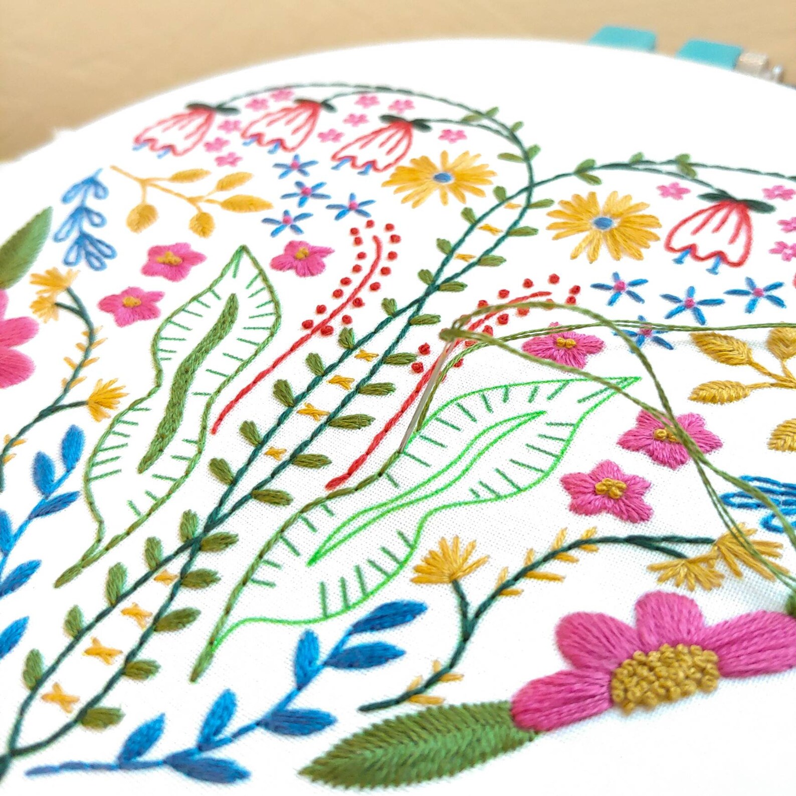 FULL HEART Pdf Embroidery Pattern Embroidery Hoop Art - Etsy