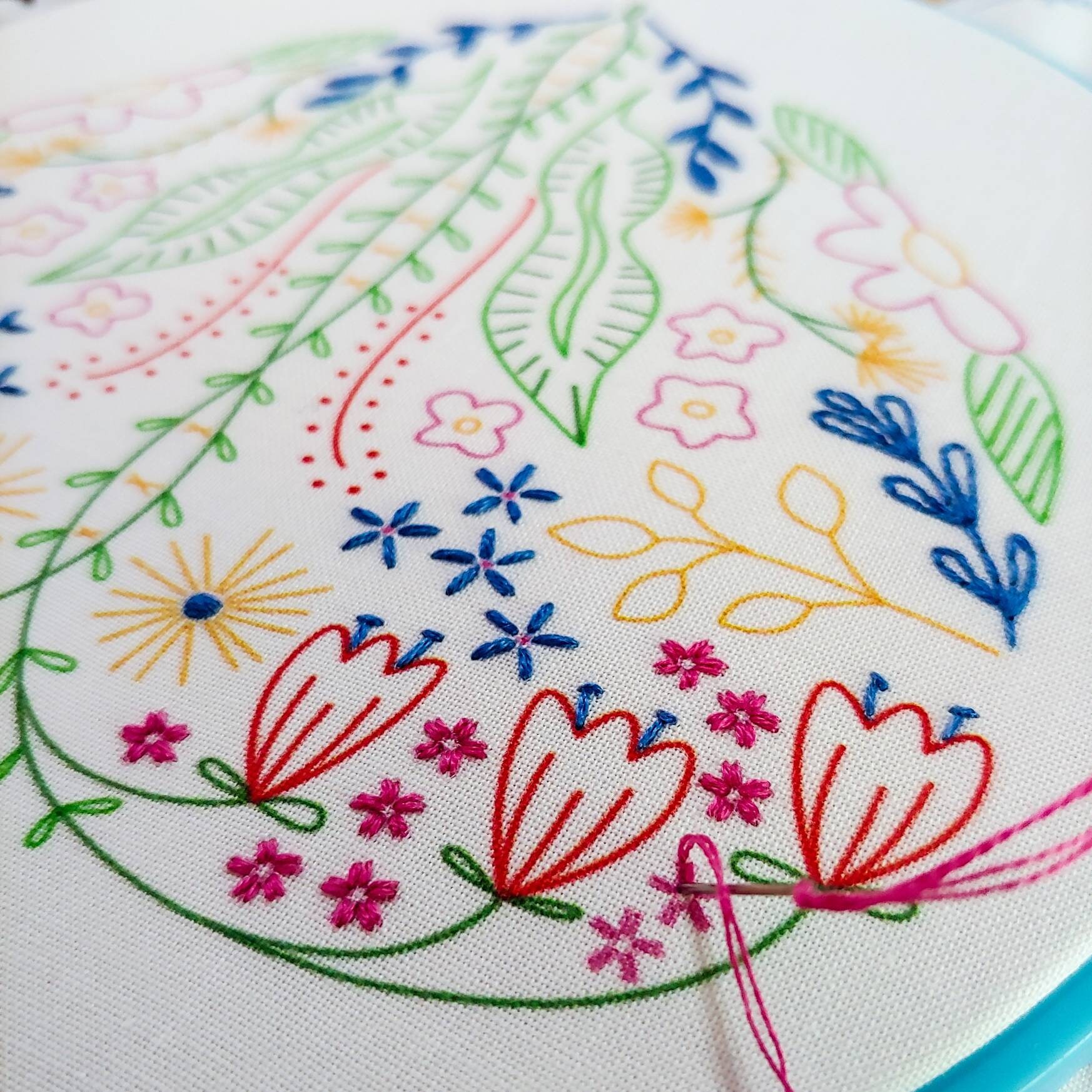 FULL HEART Pdf Embroidery Pattern Embroidery Hoop Art - Etsy