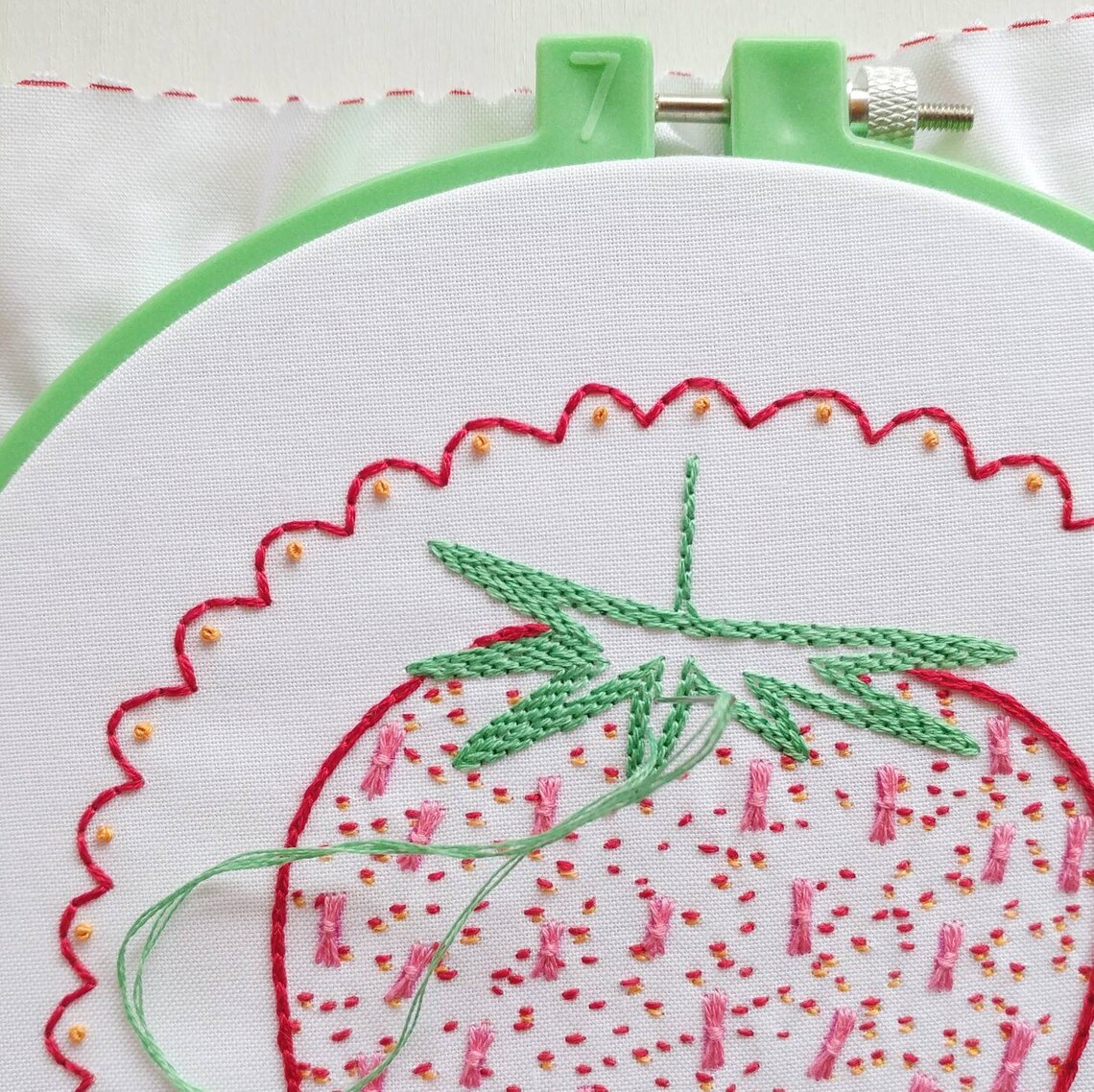 STRAWBERRY pdf embroidery pattern embroidery hoop art | Etsy