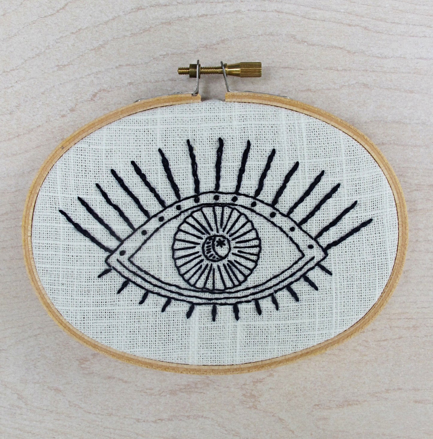 STARRY EYED - Pdf Embroidery Pattern - Eyeball, Eye, Celestial - Etsy