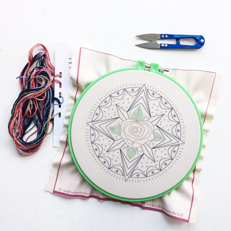COMPASS ROSE Pdf Embroidery Pattern Embroidery Hoop Art - Etsy