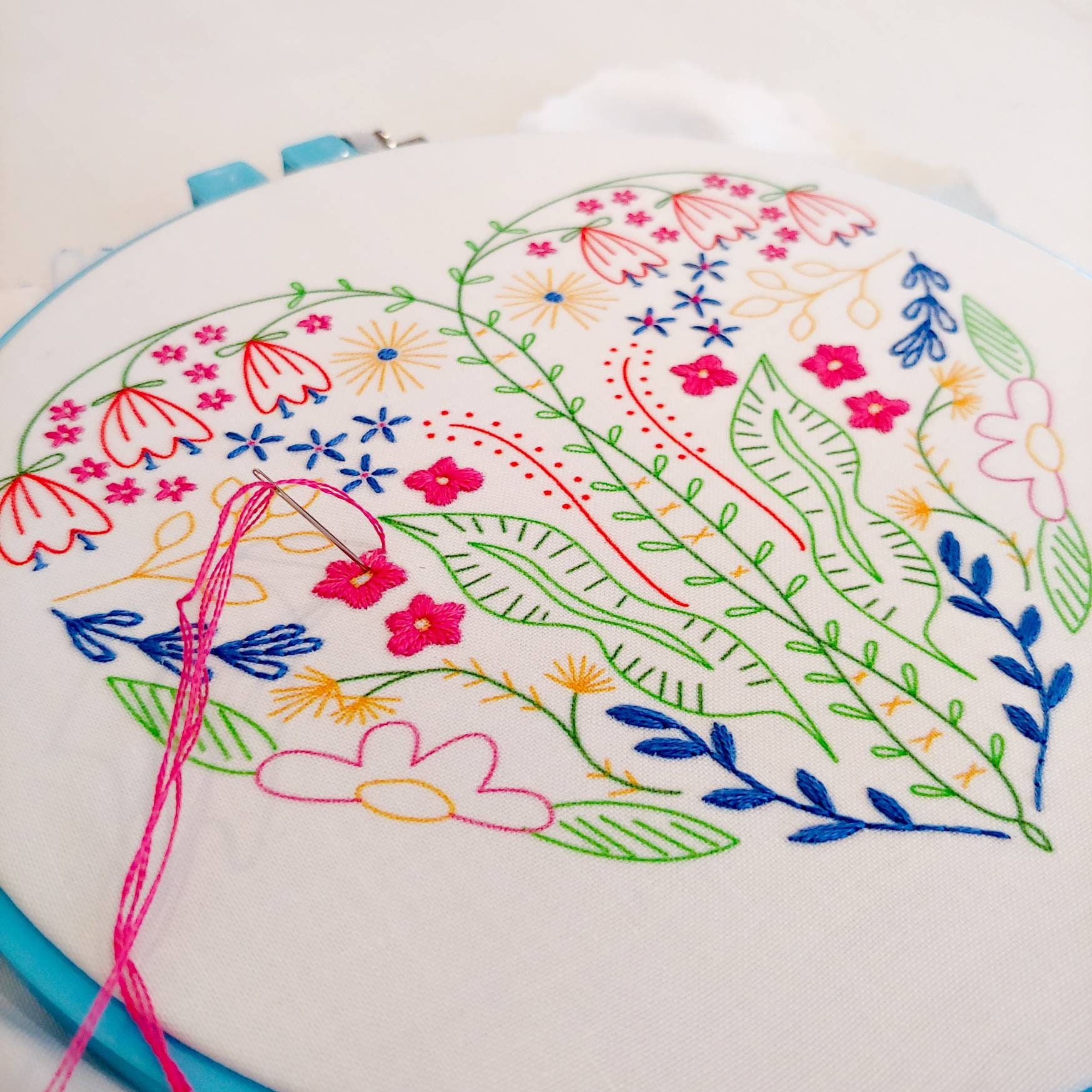 FULL HEART Pdf Embroidery Pattern Embroidery Hoop Art - Etsy