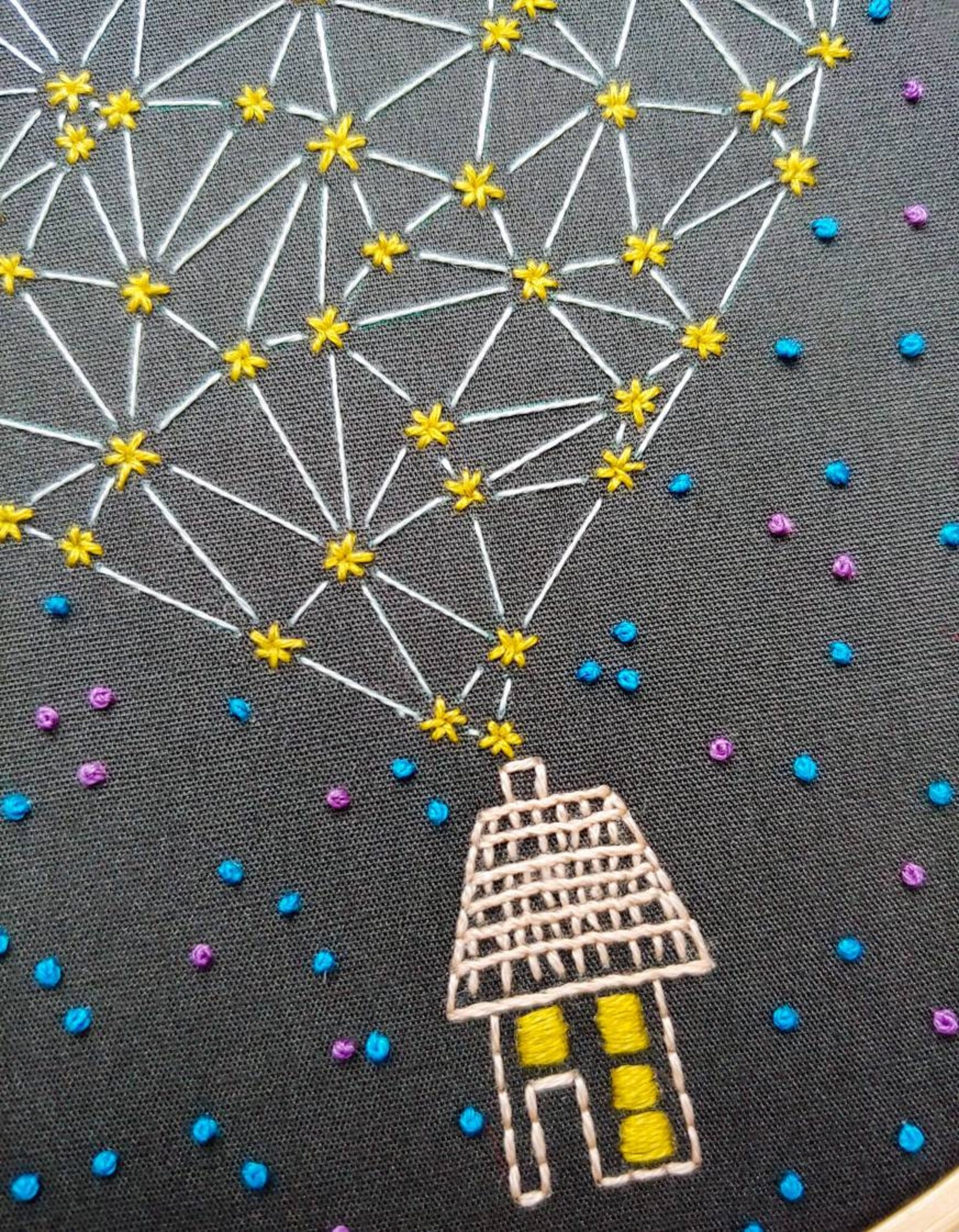 STARGAZING - Pdf Embroidery Pattern, Embroidery Hoop Art, Hand ...