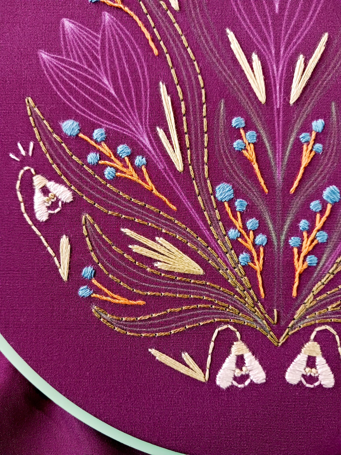 EARLY BLOOMER - Pdf Embroidery Pattern, Embroidery Hoop Art, Hand ...
