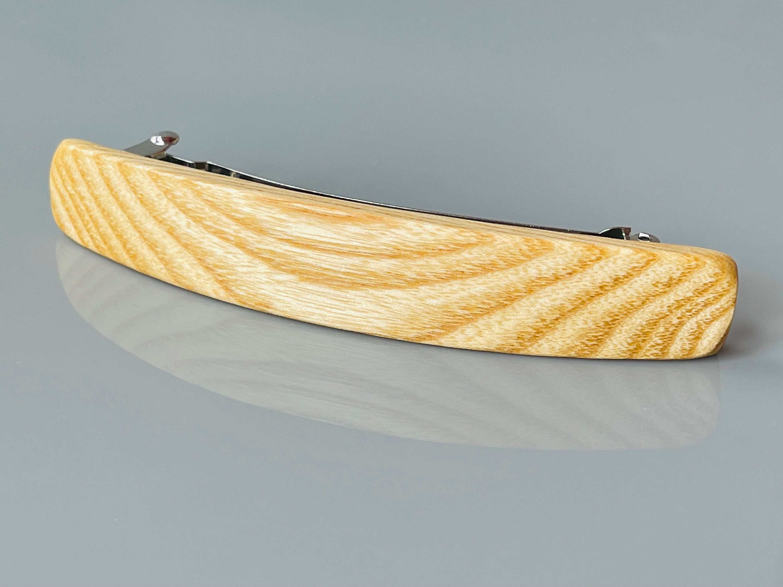 Wooden Hair Clip Large wood French barrette for thick hair | Etsy