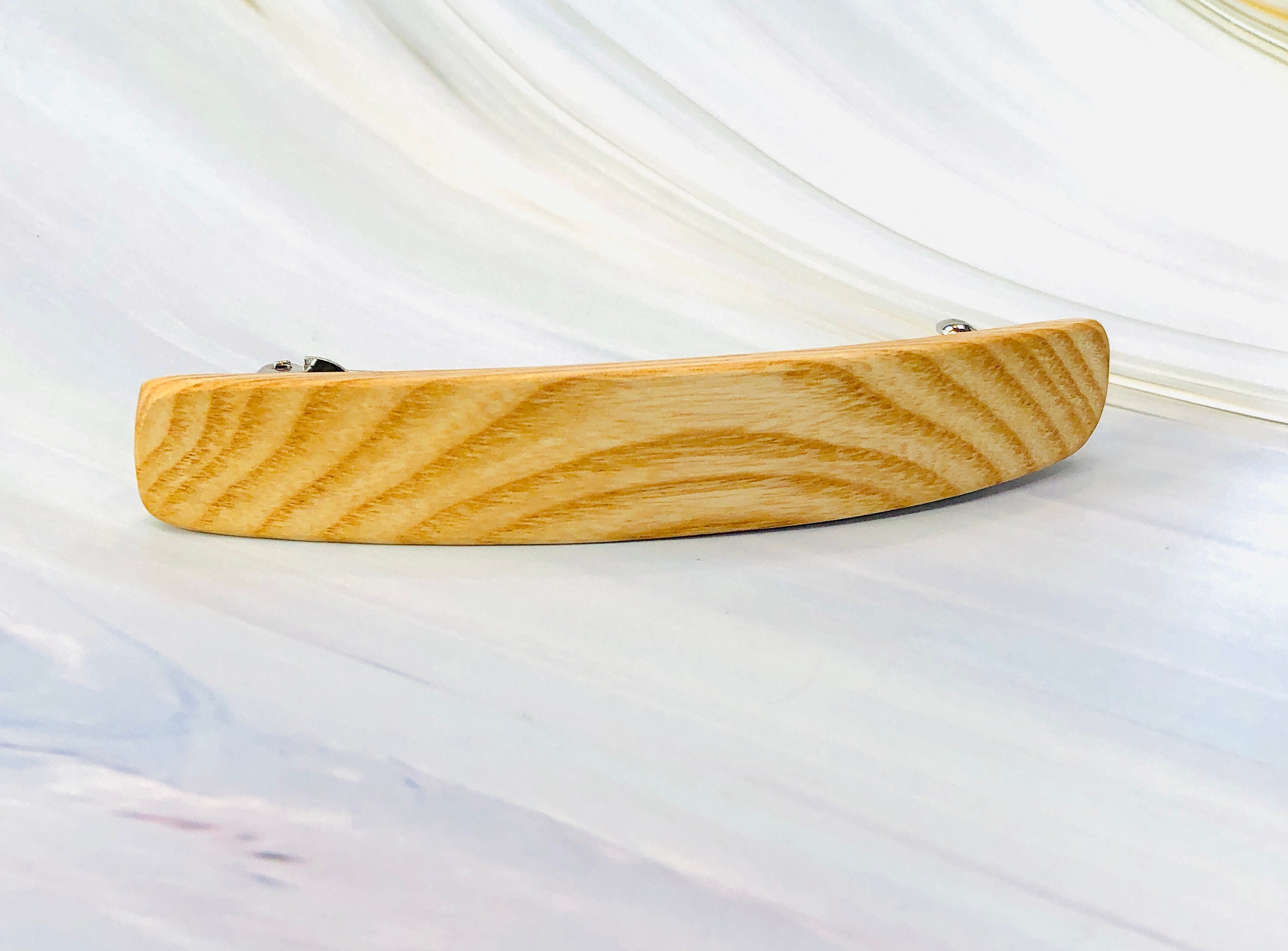 Wooden Hair Clip Large wood French barrette for thick hair | Etsy