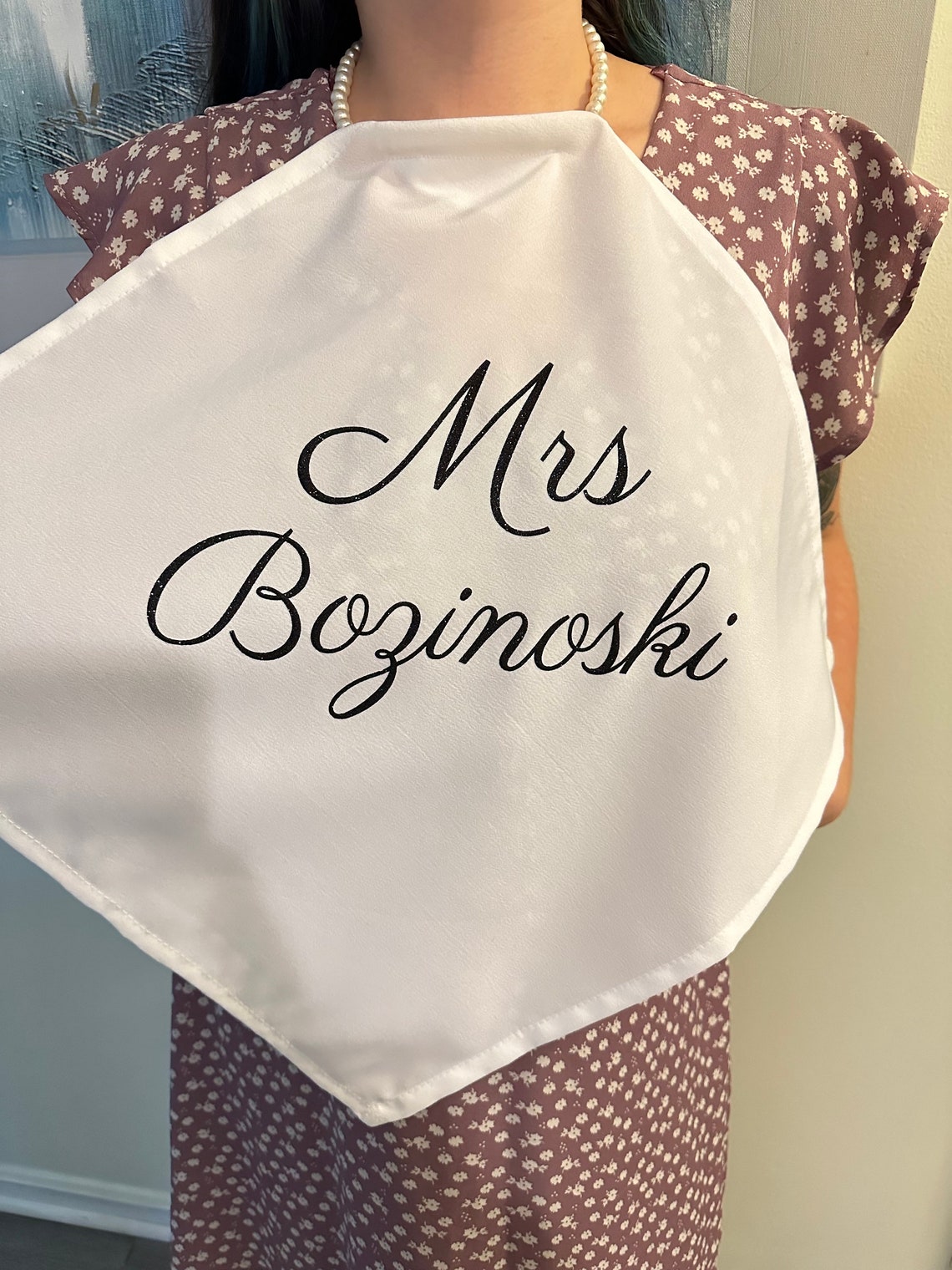Bride and Groom Wedding Bib/napkins - Customizable Set - Etsy