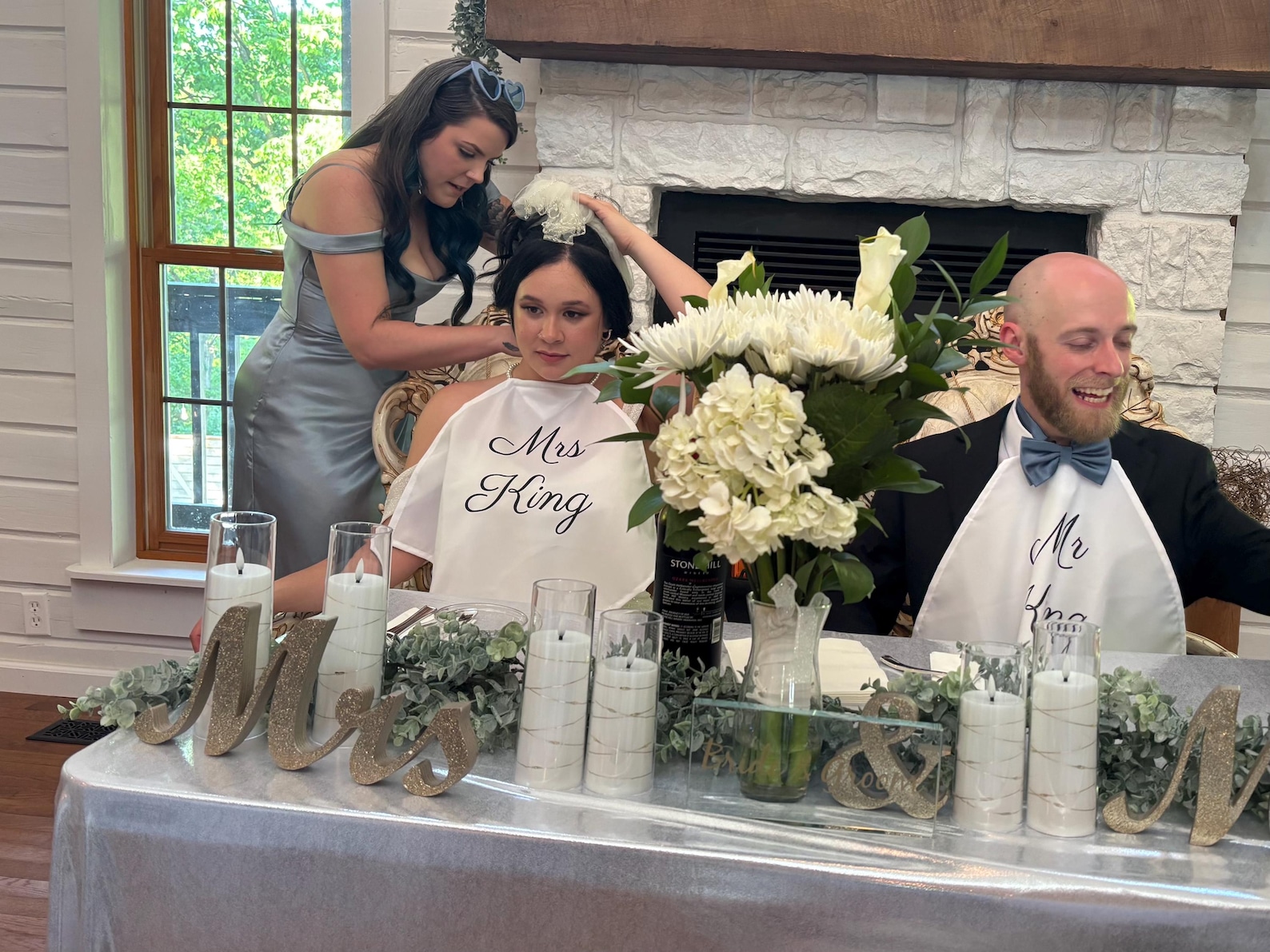 Bride and Groom Wedding Bib/napkins - Customizable Set - Etsy