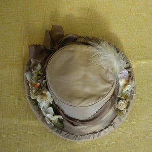Victorian Early 1880's Small Beige Hat, Includes Hat Pin - Etsy