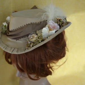 Victorian Early 1880's Small Beige Hat, Includes Hat Pin - Etsy
