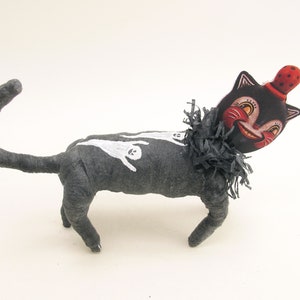 Spun Cotton Mysterious Halloween meow Ghost Cat Halloween Figure in ...