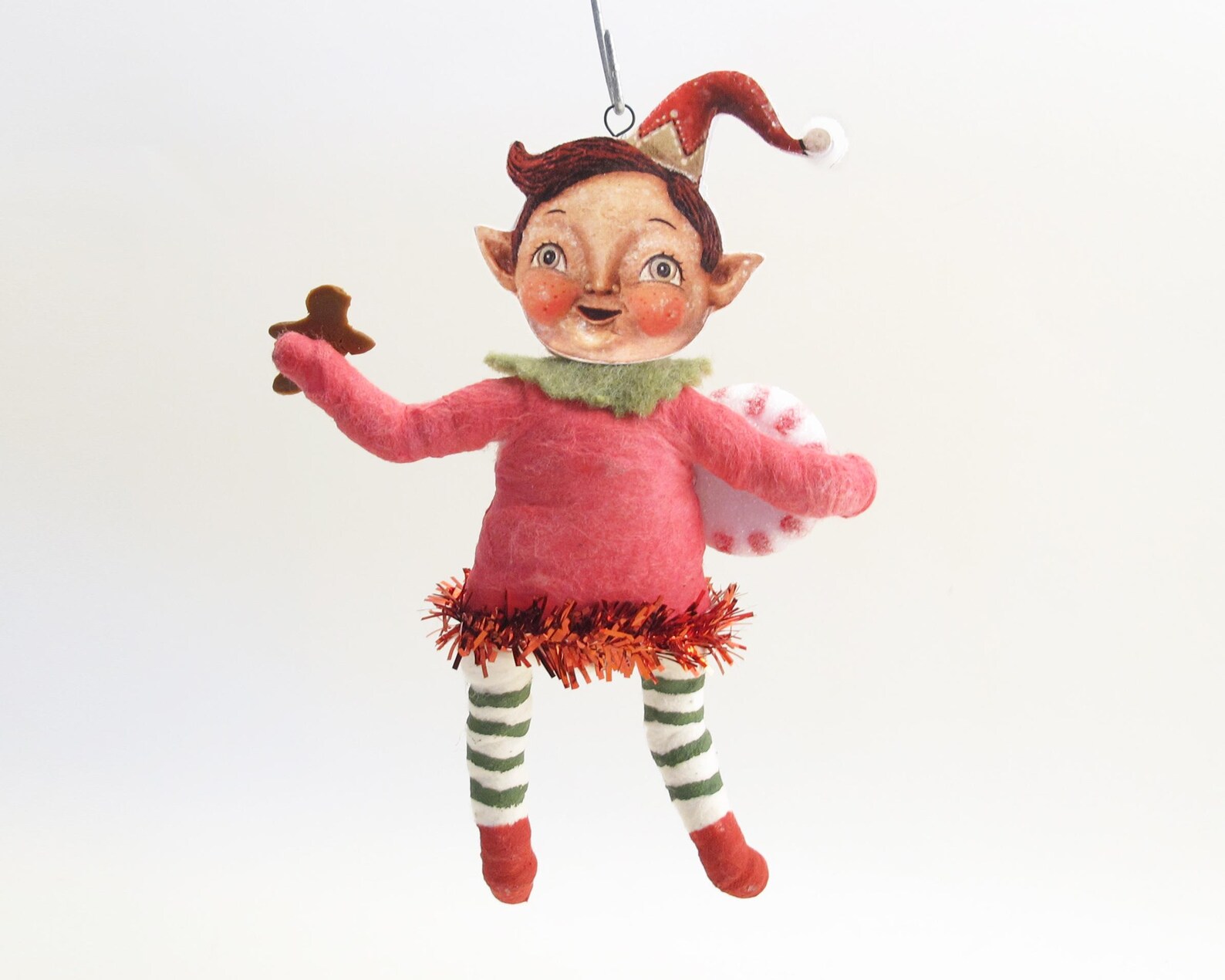 Spun Cotton Sweet Helping Elf Christmas Ornament - in Partnership With ...